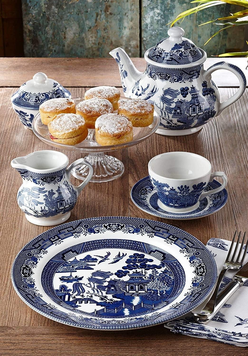 Blue and White Plates - Flourishmentary