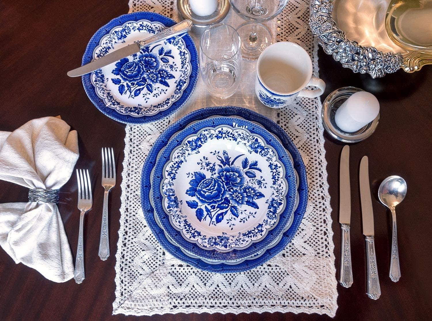 Blue and White Plates - Flourishmentary