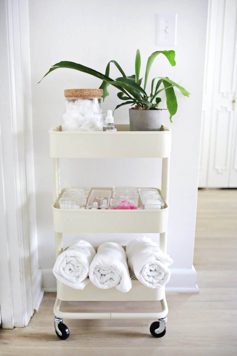 How to Wow Your Guests with a Guest Room Cart - Flourishmentary
