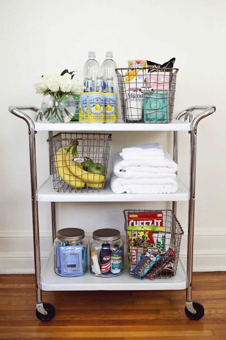 How to Wow Your Guests with a Guest Room Cart - Flourishmentary